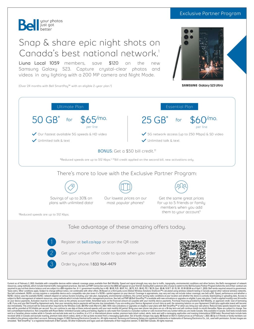 New Bell Mobility Promos for Local 1059 Members - LiUNA Local 1059